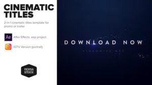 Cinematic Promo Titles for Insta & Broadcast After Effects Template ...