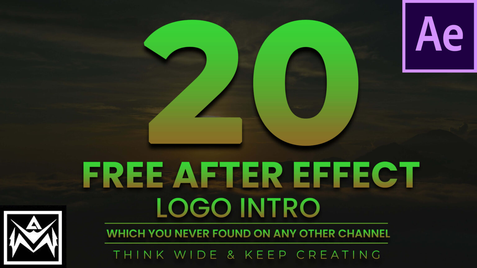 Top 20 free after effect logo templates – MA Editz